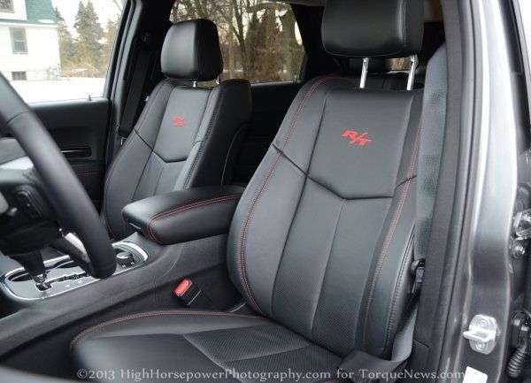 The front seats of the 2013 Dodge Durango R/T | Torque News